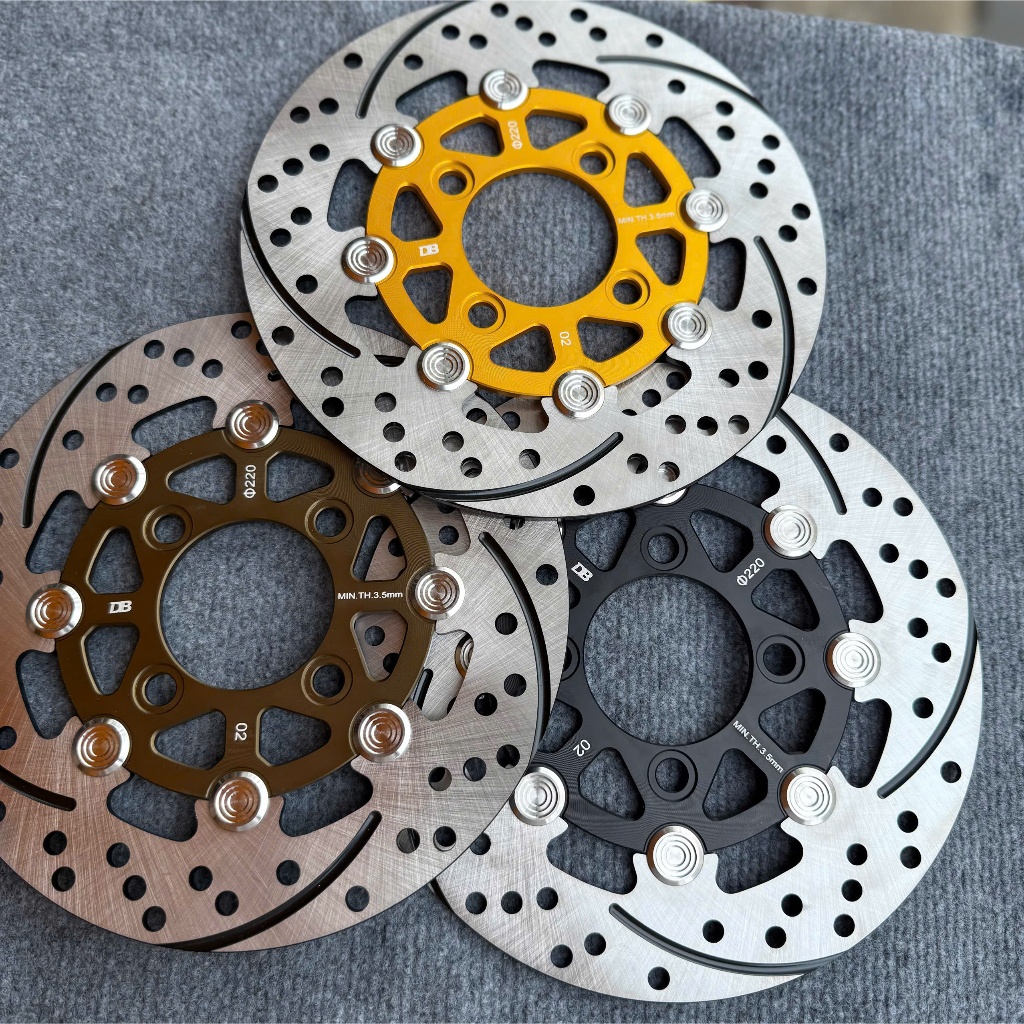 DB 220mm aluminum brake disc with 8 hydraulic compression rings ...