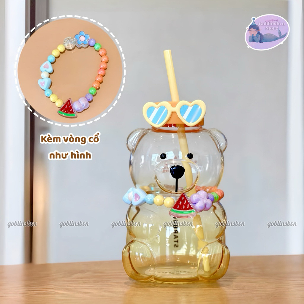 STARBUCKS CHINA TROPICAL SUMMER BEARISTA GLASS CUP 750ML | Shopee Malaysia