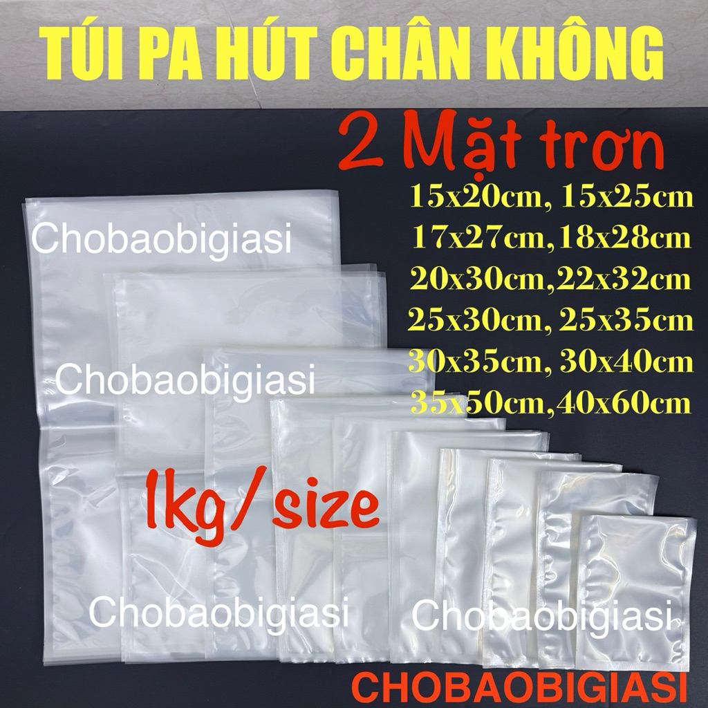 1Kg SMOOTH DOUBLE-SIDED VACUUM PA BAG 10cm thick, all sizes, thick and ...