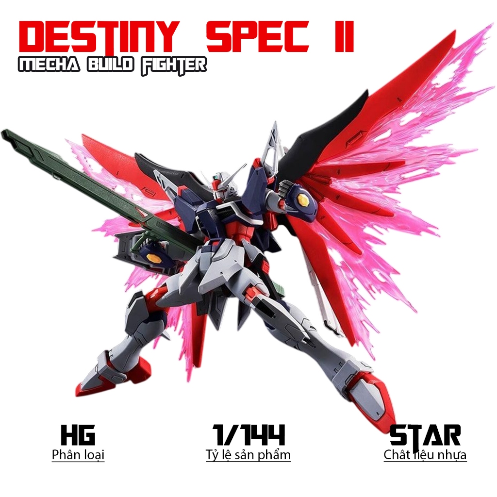 HG Destiny Spec II Final Battle Ver. Model, 1/144 Mecha, Plastic ...
