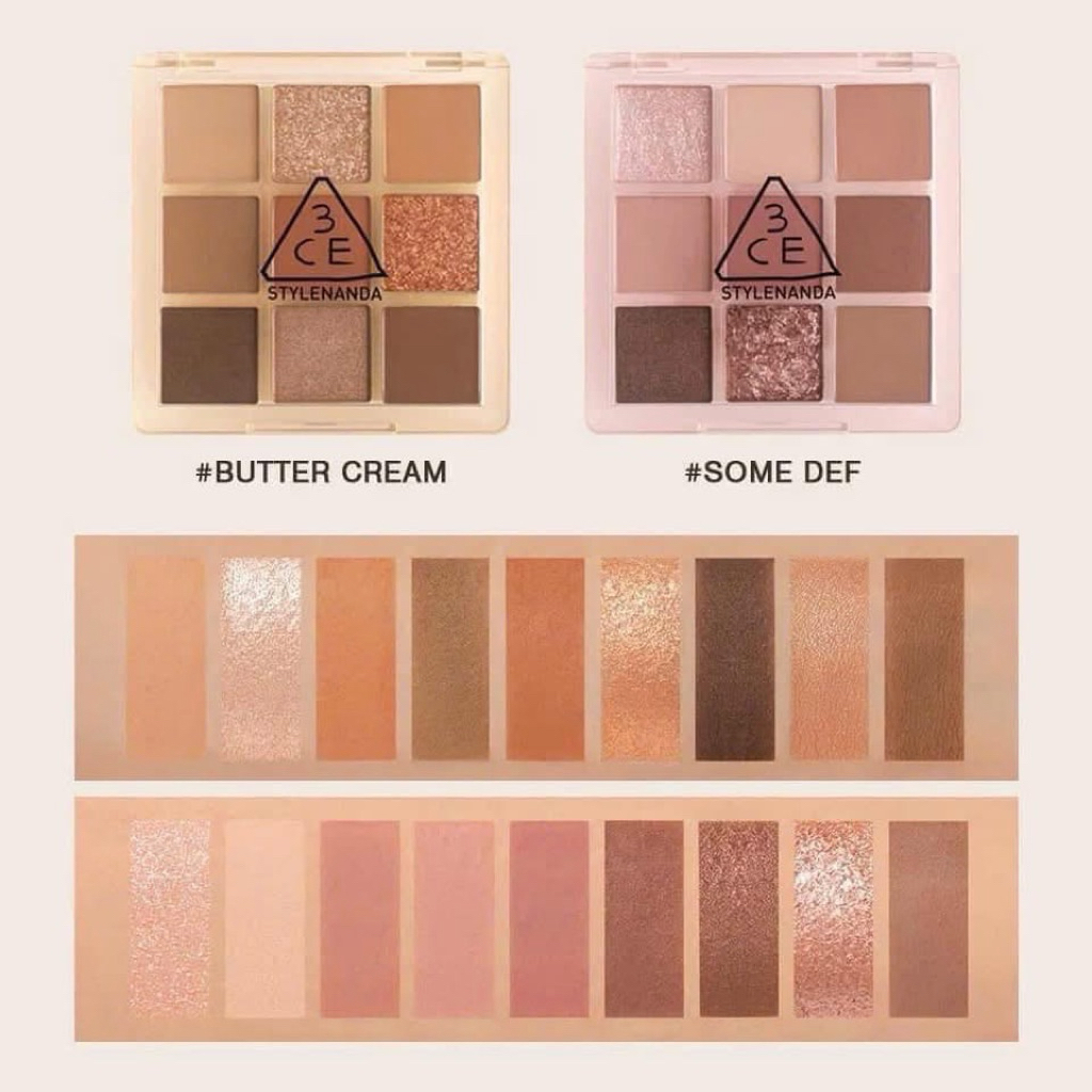 [100% GENUINE] 3CE MILTI EYE COLOR PALETTE SOME DEF BUTTER CREAM ...