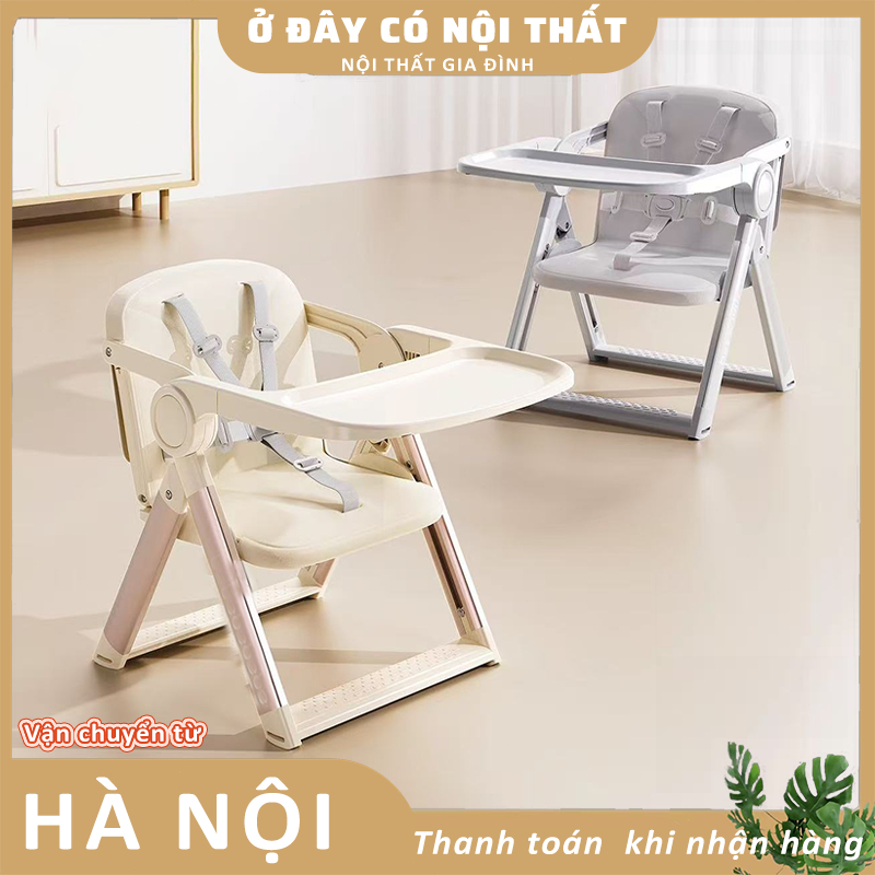 Multifunctional folding high chair with genuine iron legs, full of safe ...