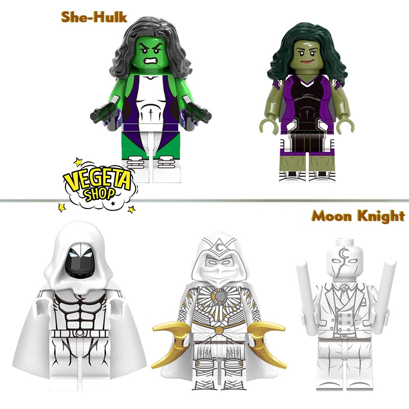 Minifigures Avengers Marvel Model She-Hulk She Hulk Moon Knight ...