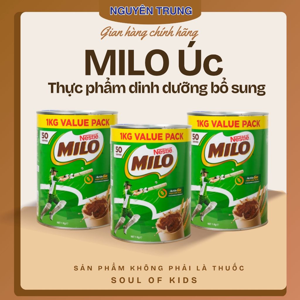 Genuine Australian Milo Tin Box 1kg - Nutritious Barley Drink for the ...