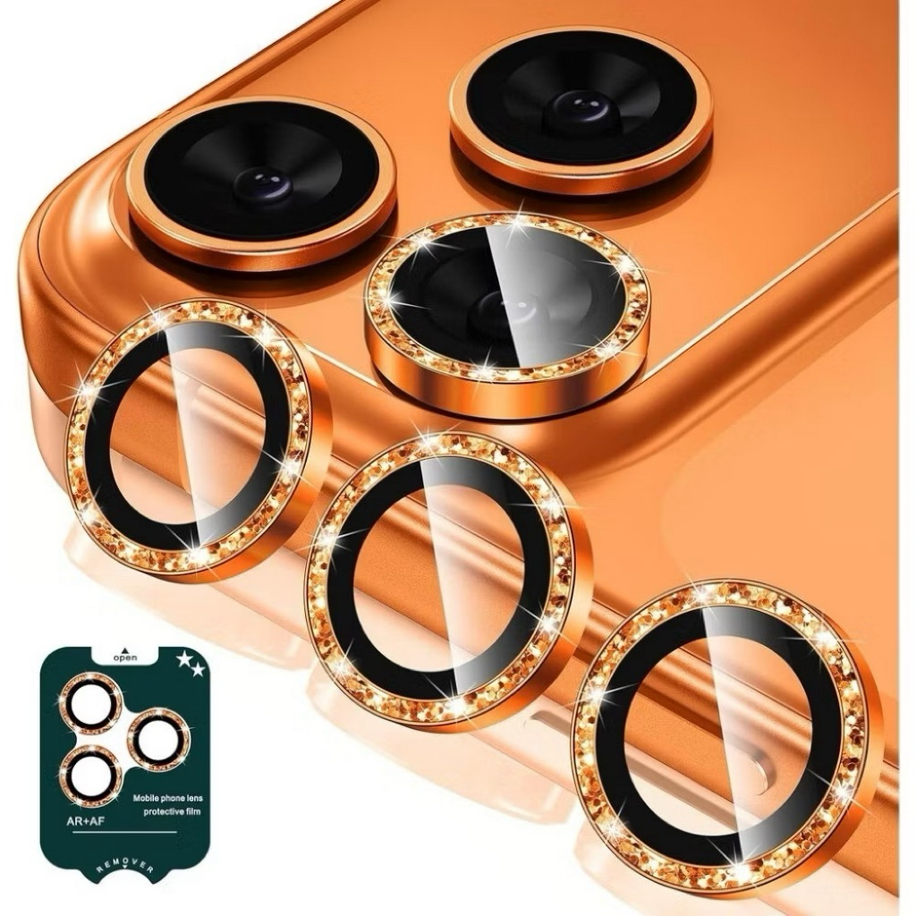 Diamond Camera Glass for iPhone 17 / 17 Air / 17 Pro Max – Stone Bezel ...