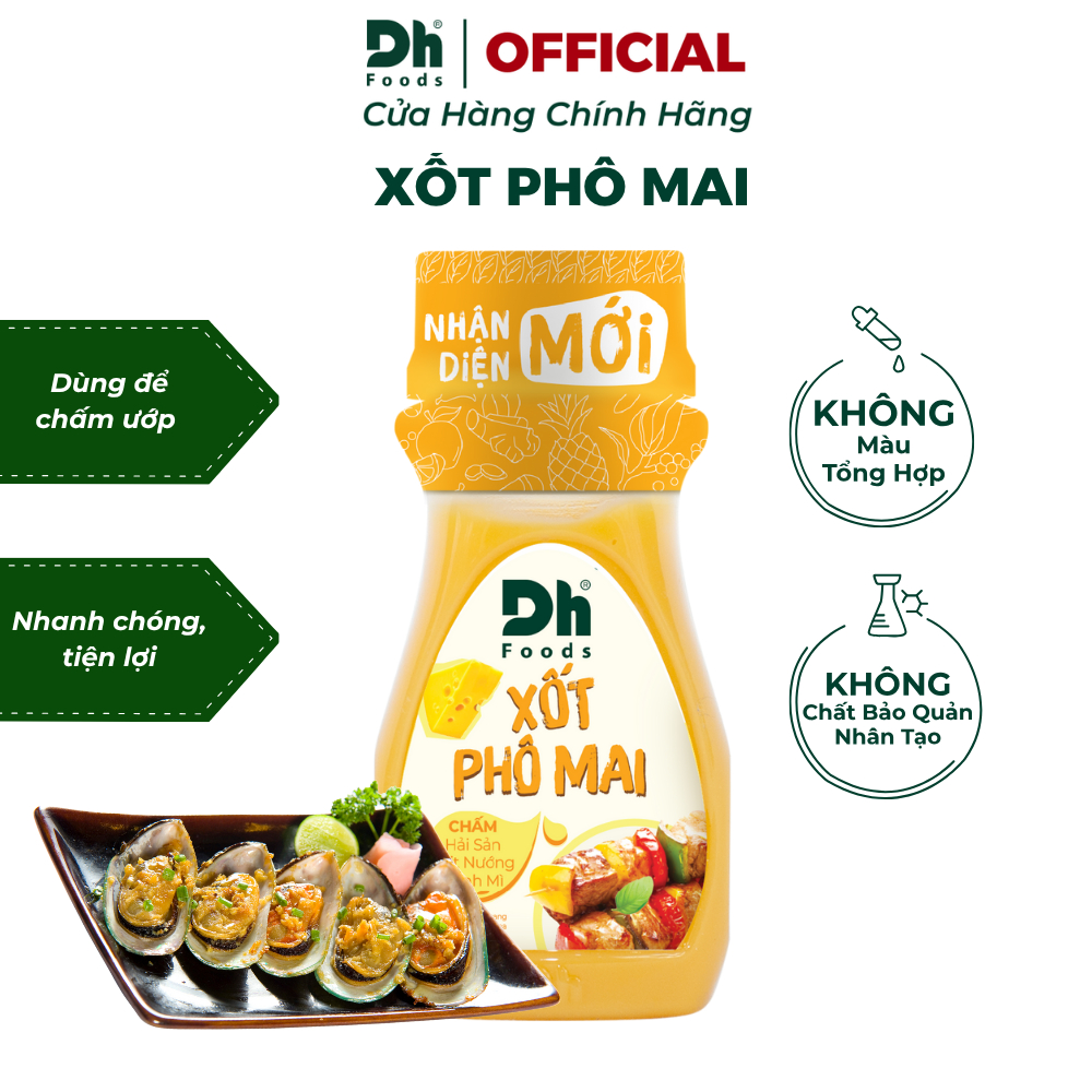 Dh Foods Cheese Sauce 100gr – Instant Cheese Sauce, Seafood Dipping ...
