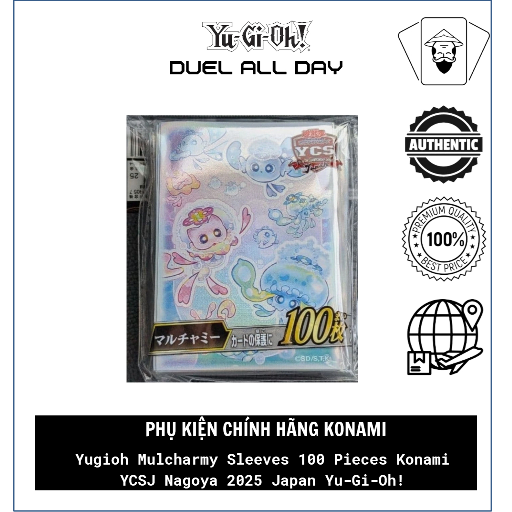 Genuine Konami Card Sleeves: Mulcharmy Sleeves - 100 Pieces Konami YCSJ ...