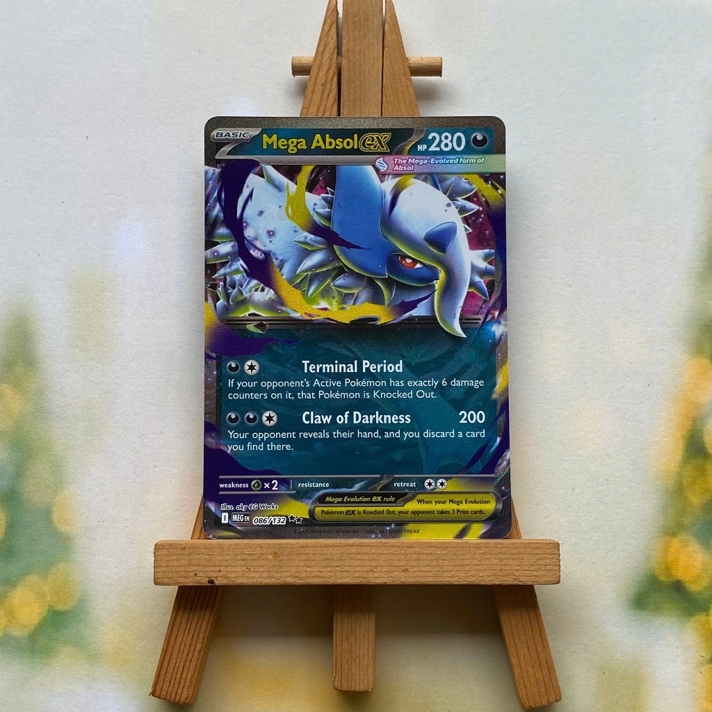 Pokemon Mega Absol ex 086/132 picture card - Mega Evolution Ultra Rare ...