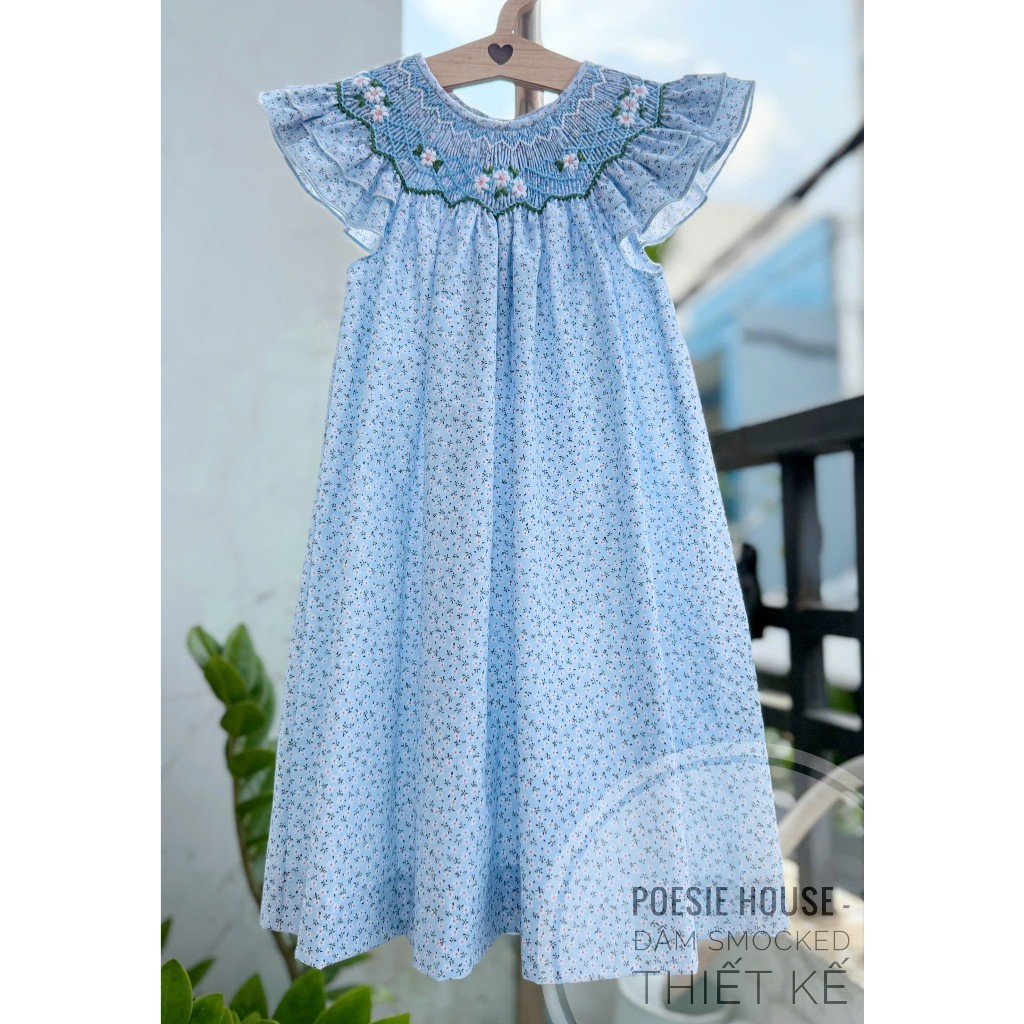 Handmade Poesie House Smock (Hook Chain) dress for girls, Liti ...