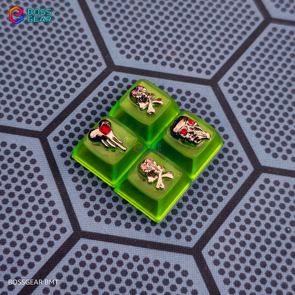 Artisan Keycap XDA Bone Theme Super Cool LED Base for Mechanical ...