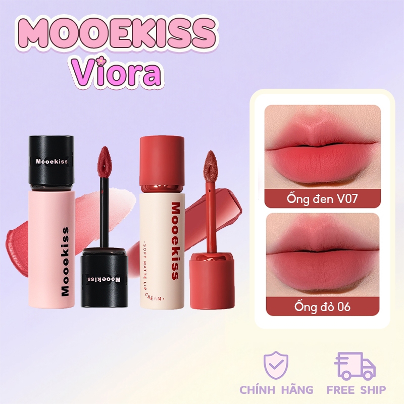MooeKiss Velvet Matte lip gloss has a smooth texture, is waterproof ...
