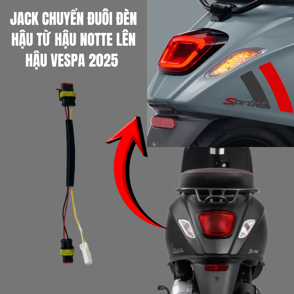 Jack converts the tail lights from Notte tail to the rear of Vespa 2025 ...