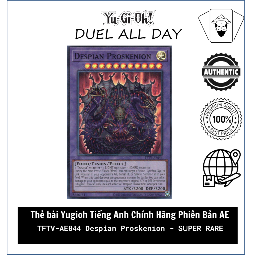 Genuine Yugioh Card AE: TFTV-AE044 Despian Proskenion (SR) | Shopee Malaysia