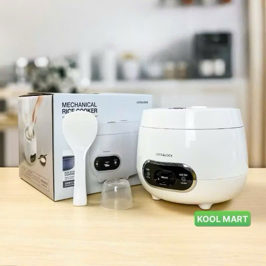 LocknLock mini rice cooker capacity 0.8L - EJR426WHT | Shopee Malaysia