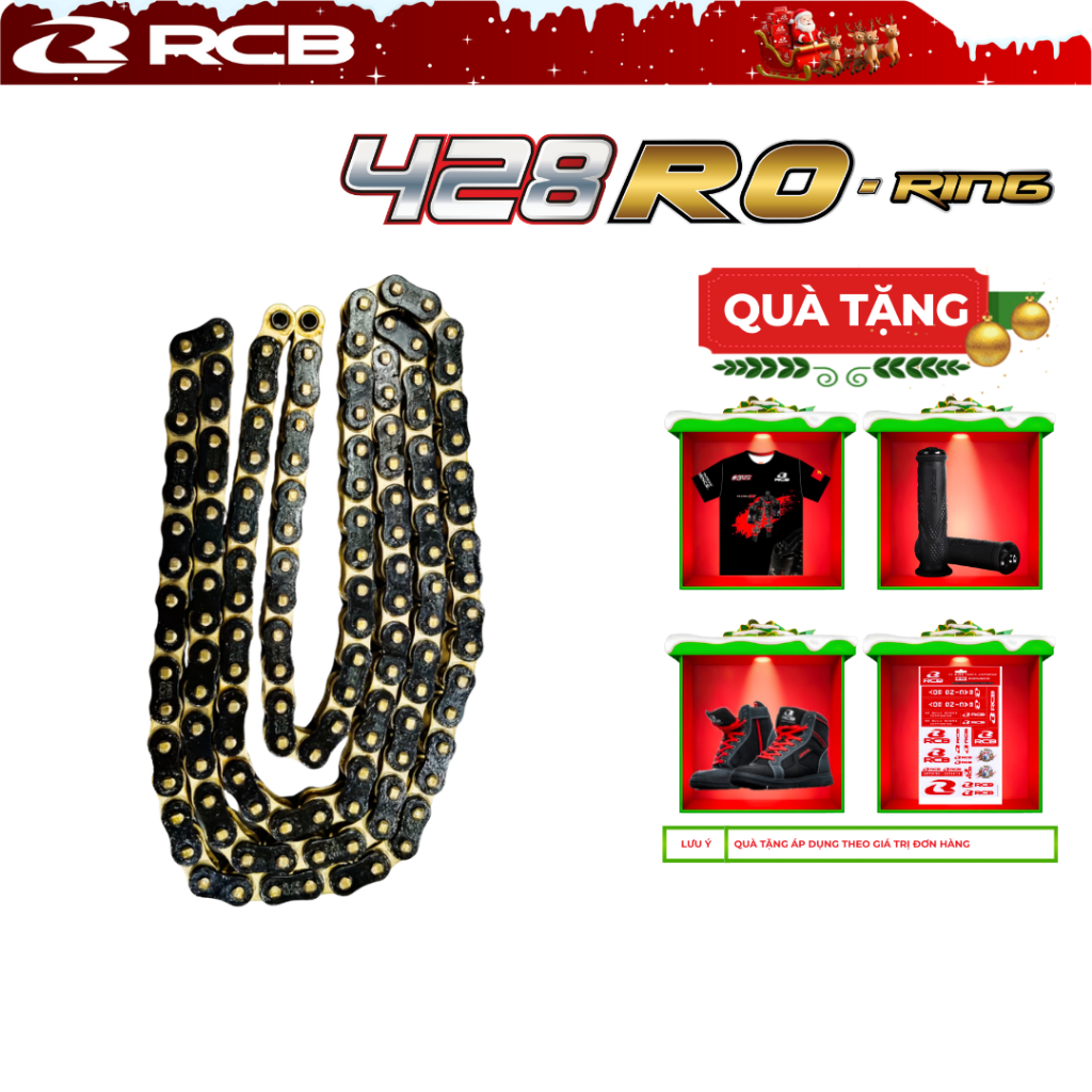 RCB O‐Ring Series 428HO / 415HO 124L & 132L Chain – Anti-rust, Durable ...