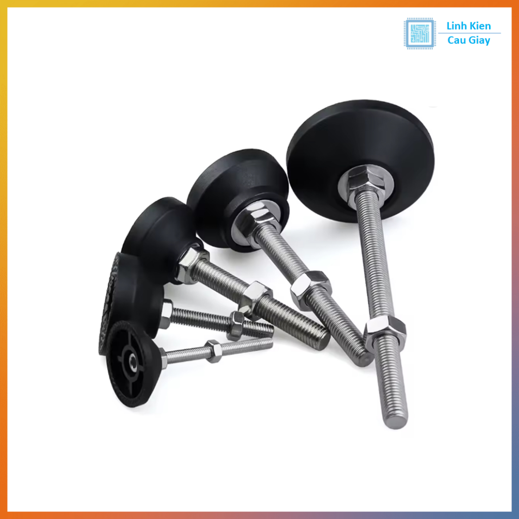 Adjustable foot M8 M10 M12 base 50mm | Shopee Malaysia