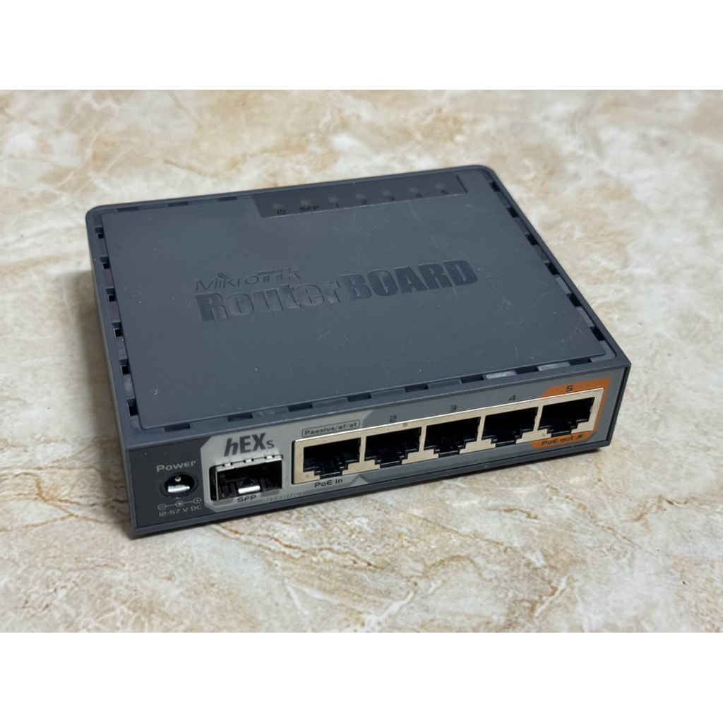 (Old product) MikroTik RB760iGS (hEX S) router load balancing load ...