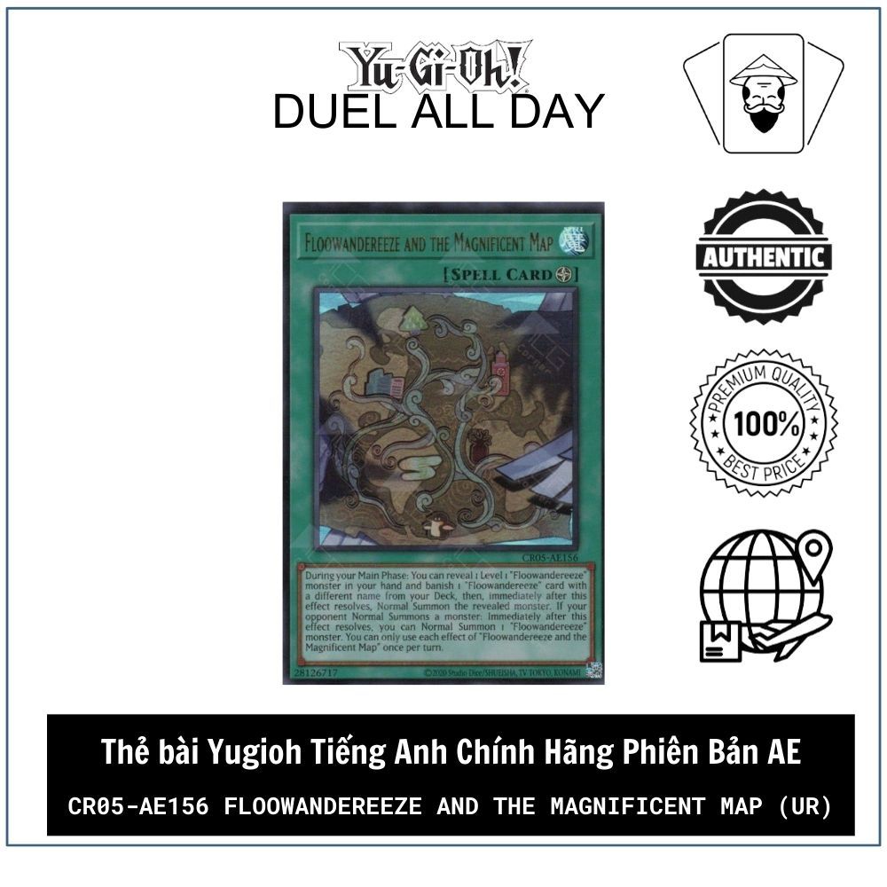 Genuine English Yugioh Card: CR05-AE156 Floowandereeze and the ...