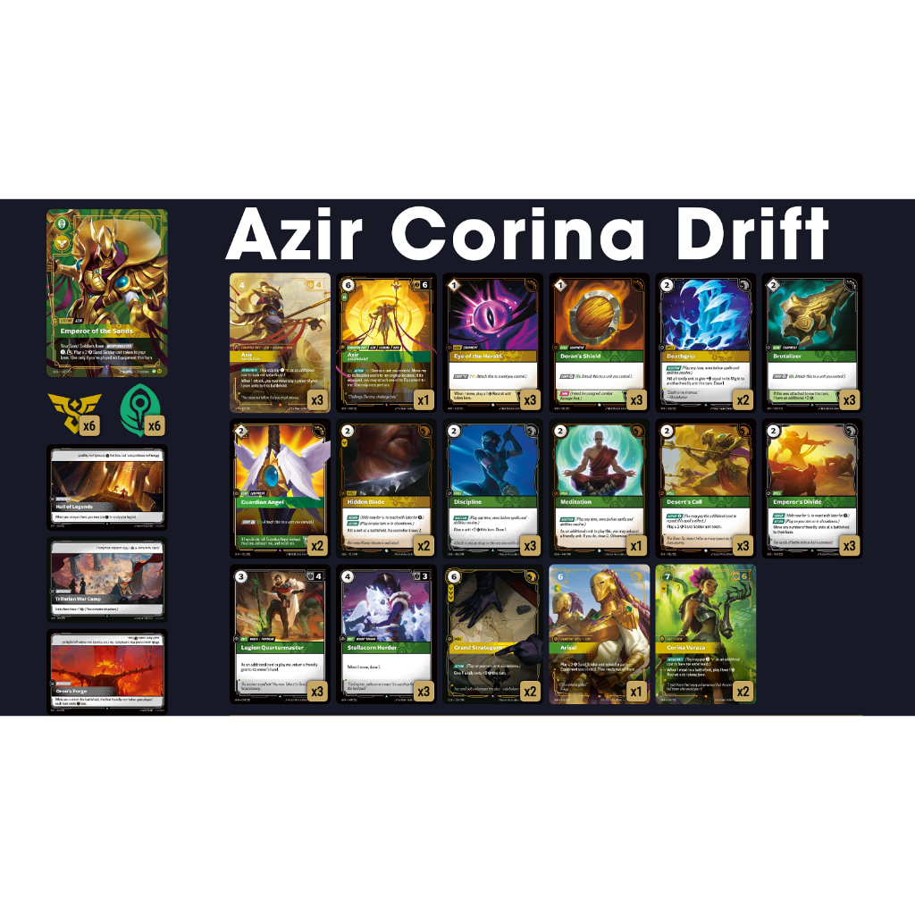 [ENGLISH] Azir Carina Drift Riftbound Meta Tier List CARDS 2025 ...