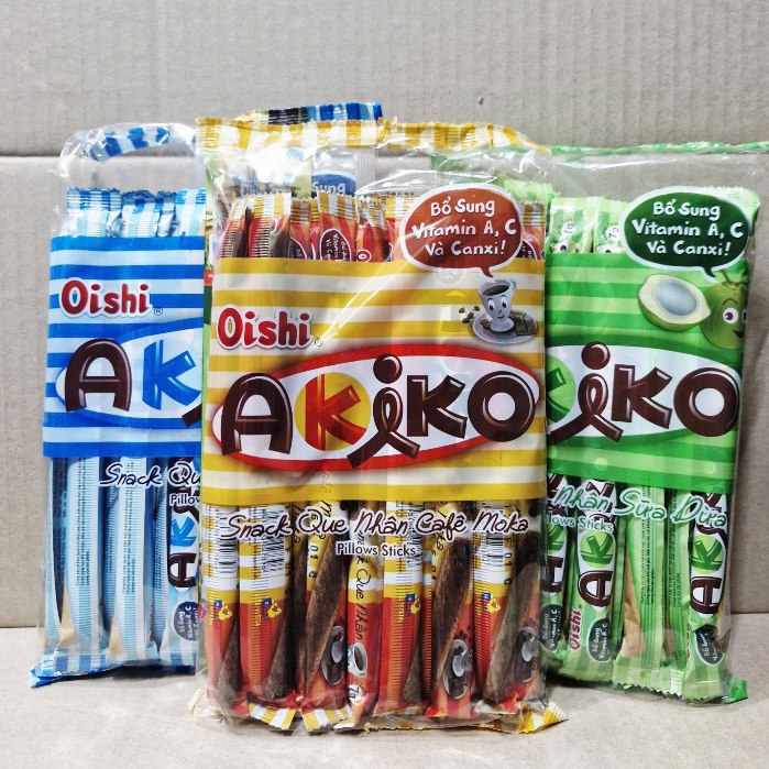 Akiko Oishi Cake Stick Snack Bag 140g (20 sticks) | Shopee Malaysia