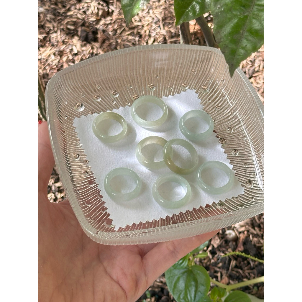Light Blue Type A Jade Ring - Myanmar Jade with free bag - Noa Gems | Shopee Malaysia