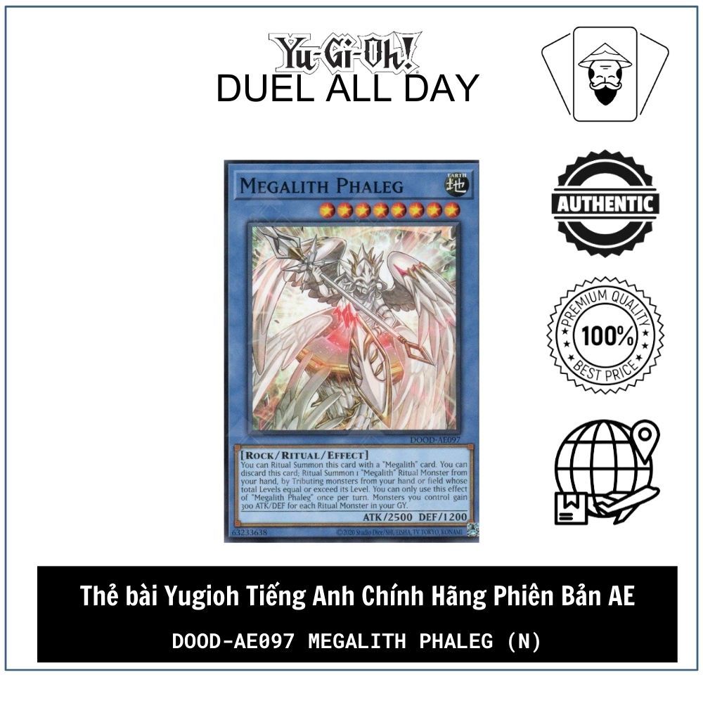 Genuine English Yugioh Card AE Version: DOOD-AE097 Megalith Phaleg (N ...