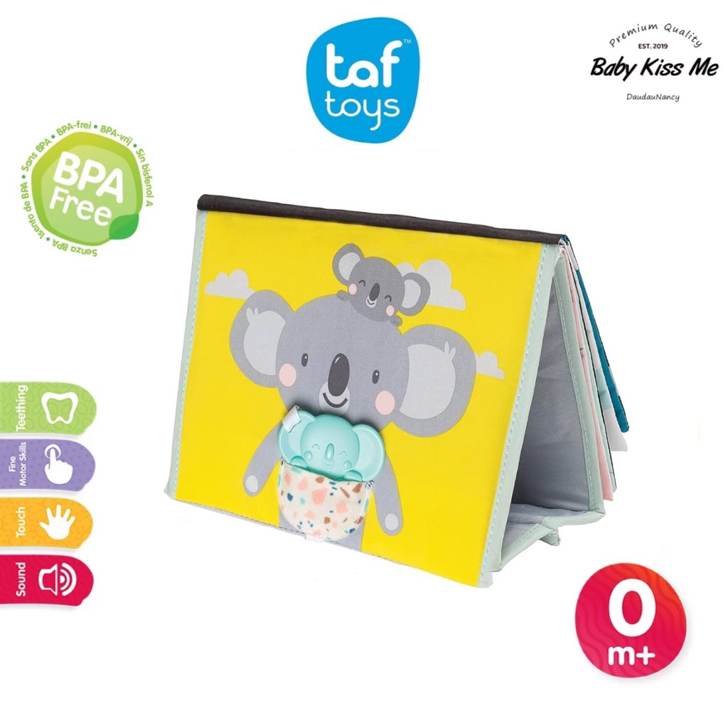 TAF TOYS Cloth Book Supports Koala Trap Training, Sensory Development ...