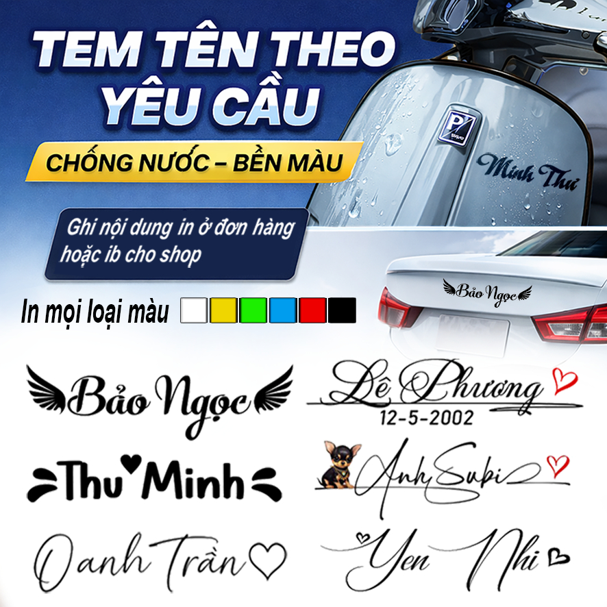Signature car stickers by name, custom name stickers for motorbikes ...