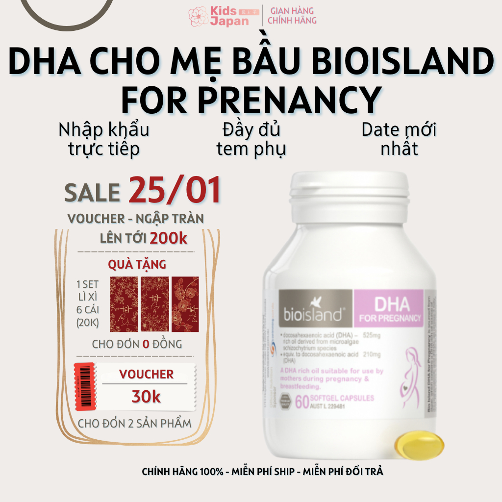 BioIsland For Prenancy DHA pills For pregnant mothers 60 pills to ...