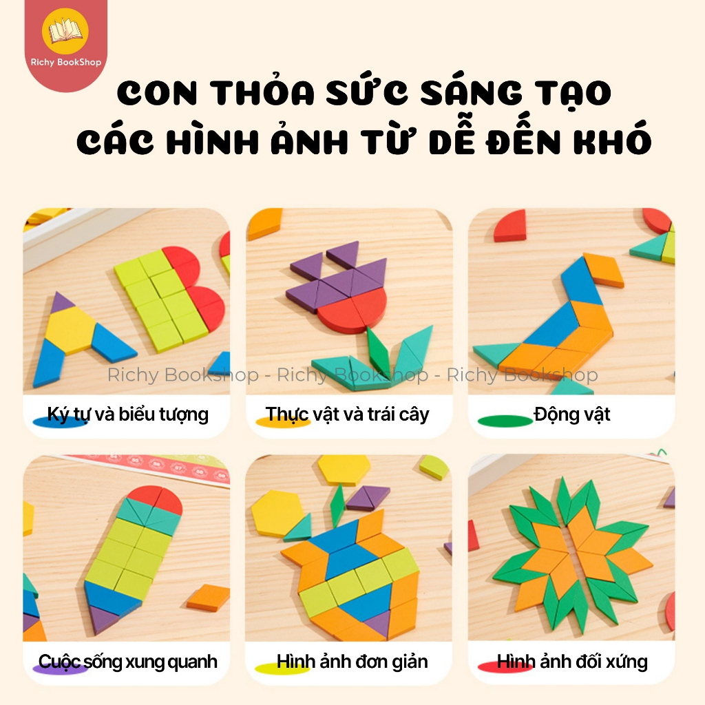 Mideer Magnetic Geometry Blocks 250pcs Wooden Puzzle Toy with Magnetic ...