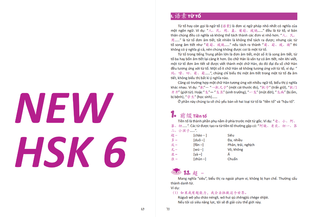 Book - Combo Detailed Analysis of Modern Chinese Grammar according to New HSK 9 levels Volumes 1 ...