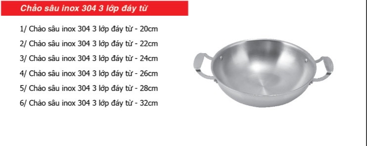 Three-layer 304 Stainless Steel Deep Pan with Bottom from Ticook ...