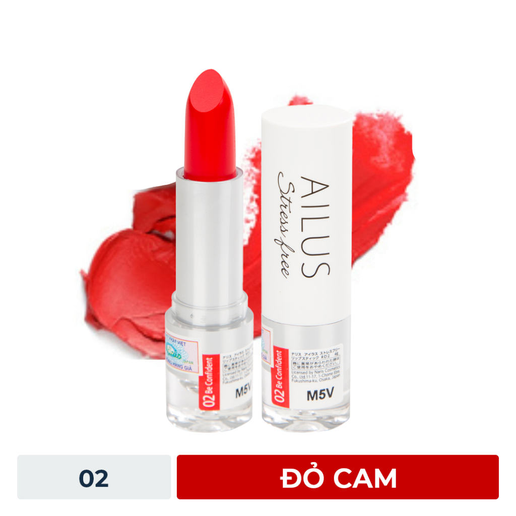 Naris Ailus Stress Free Listick Japanese Matte Lipstick 4g | Shopee ...