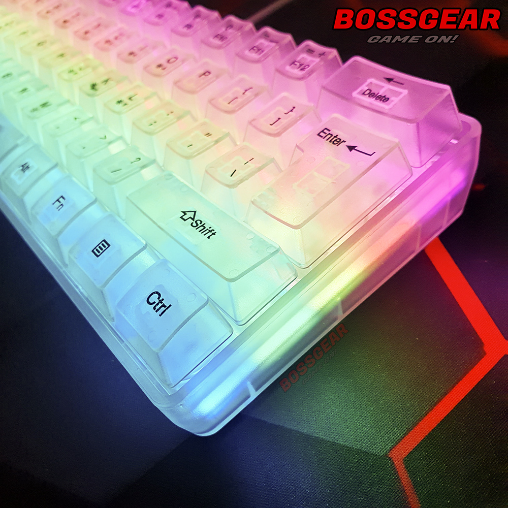 V700 RGB Layout Mechanical Keyboard 60% Transparent Keys | Shopee Malaysia