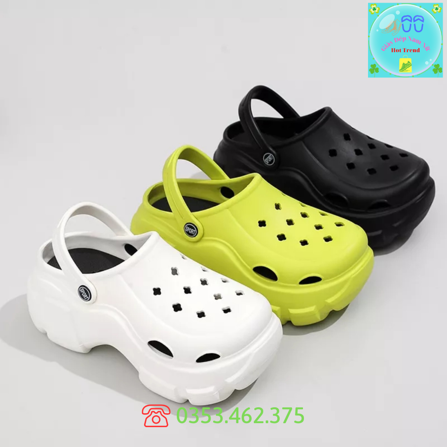 Cross Sandals with EVA Sole 7cm Goods Type 1 New Model 2023 Crocs Wedge ...