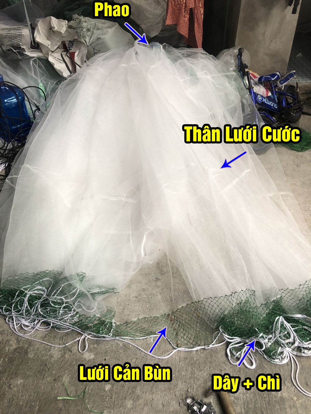 Fish Trapping Net - Fish Trapping Net 2m High, 10m - 20m Long A Cuong ...