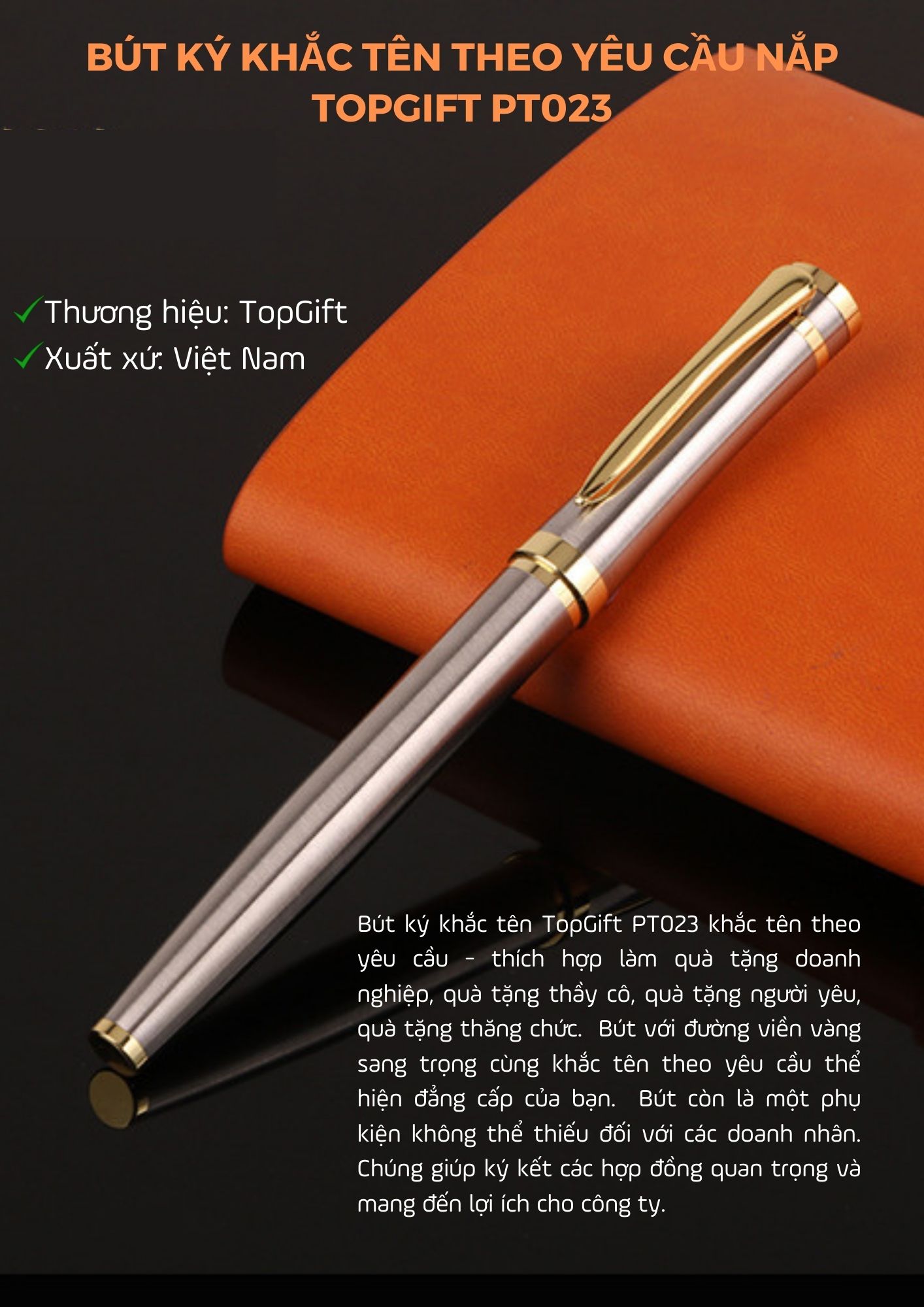 Signature pen engraved with Alan's name in silver and gold border ...