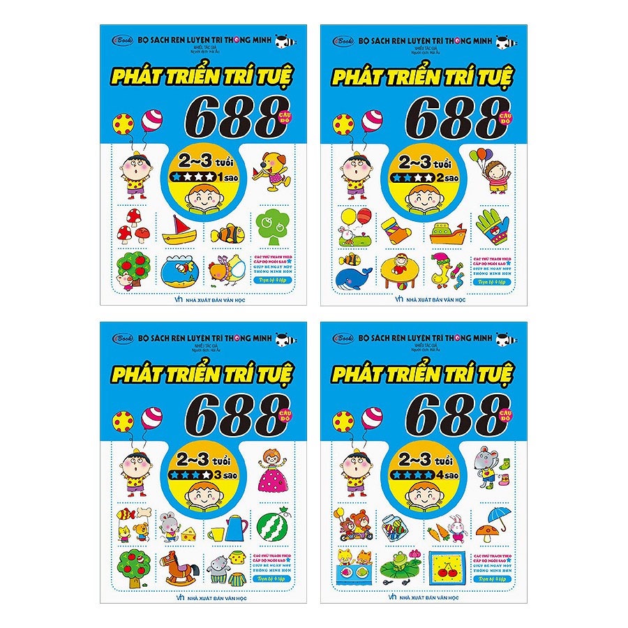 Books - 688 Intellectual Development Questions 2-3 Years Old (Set of 4 ...