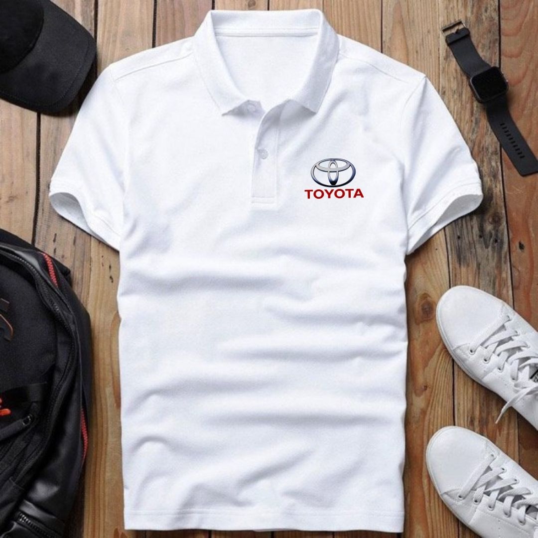 Toyota polo shirt, short-sleeved turn-down collar t-shirt for men and ...