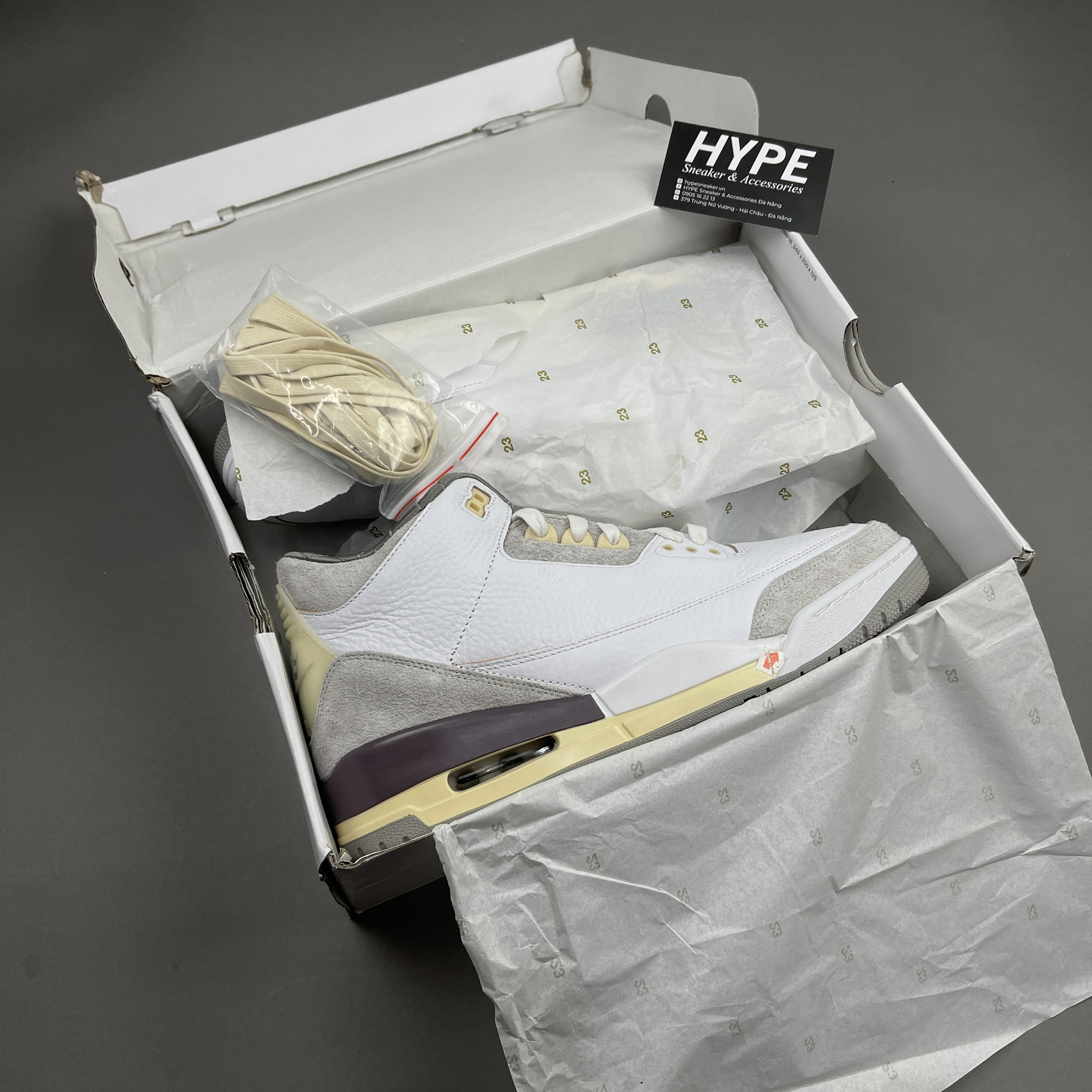 Jordan 3 A Ma Maniere SNEAKER (jd3 white gray) - HYPE SNEAKER | Best ...
