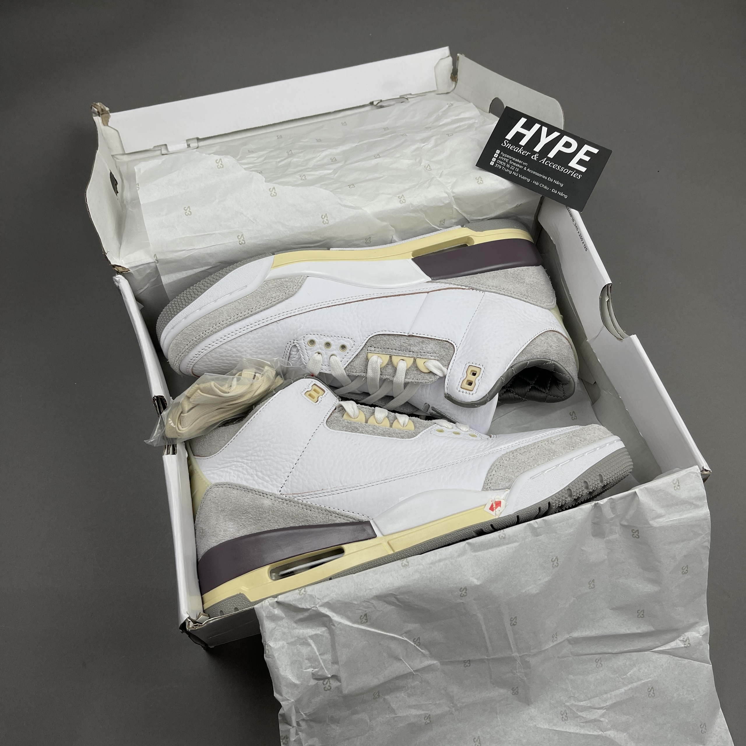 Jordan 3 A Ma Maniere SNEAKER (jd3 white gray) - HYPE SNEAKER | Best ...