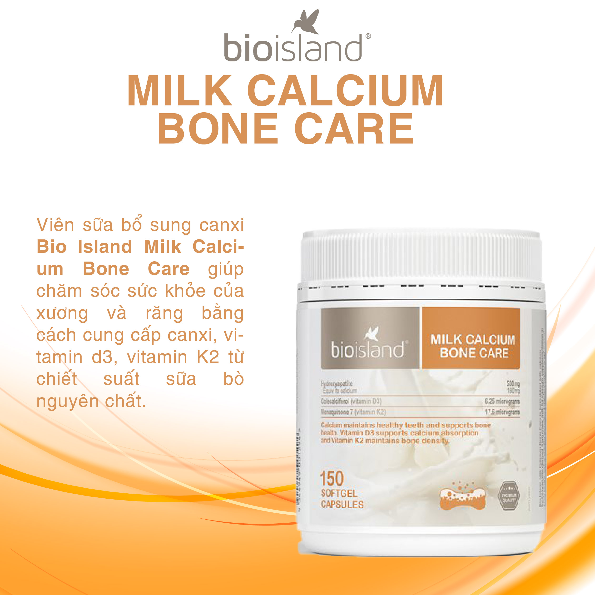 Bio island Milk Calcium Bon Care pill Combo helps promote bone ...
