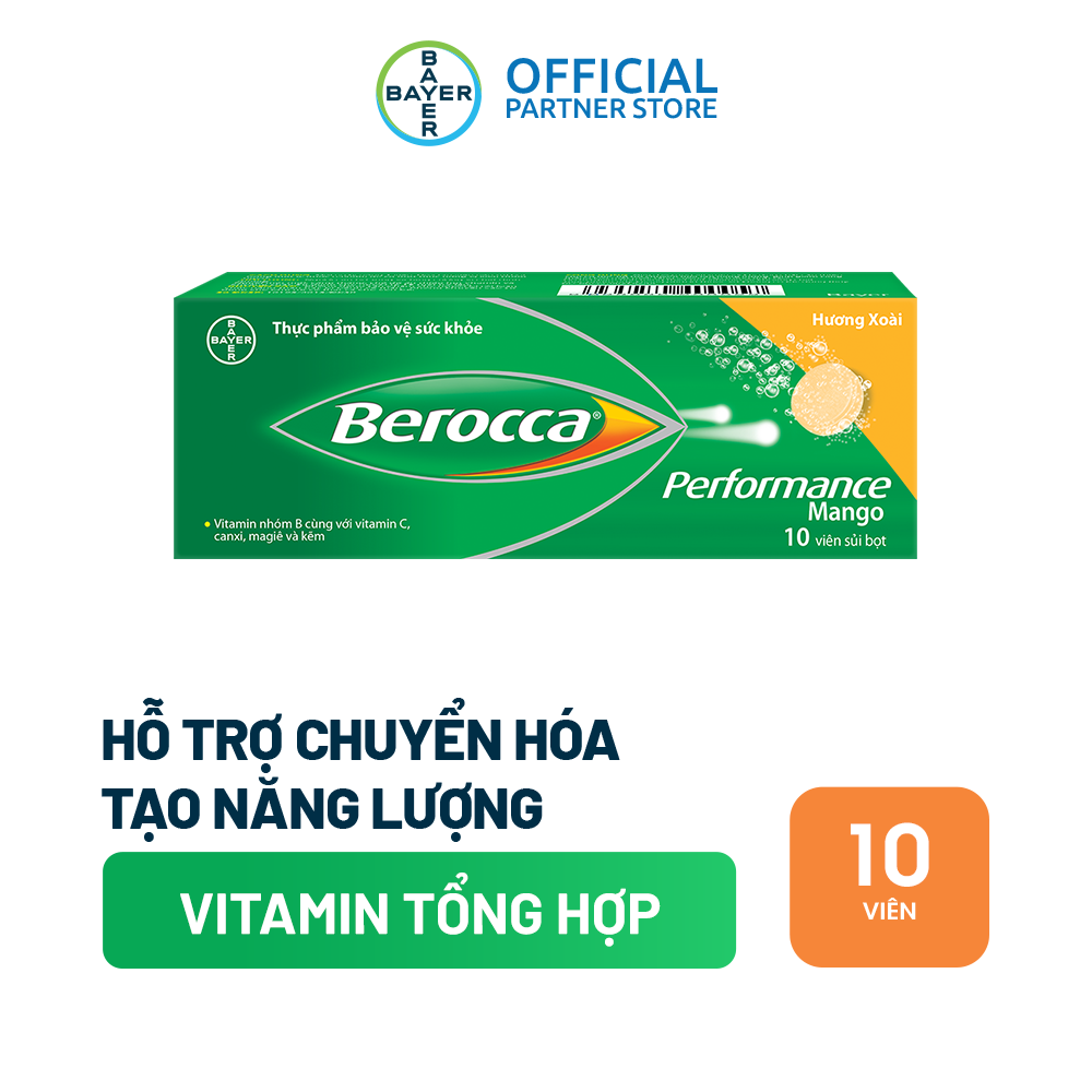 Gift_berocca Performance Vitamin Supplement Effervescent Tablets Box of ...