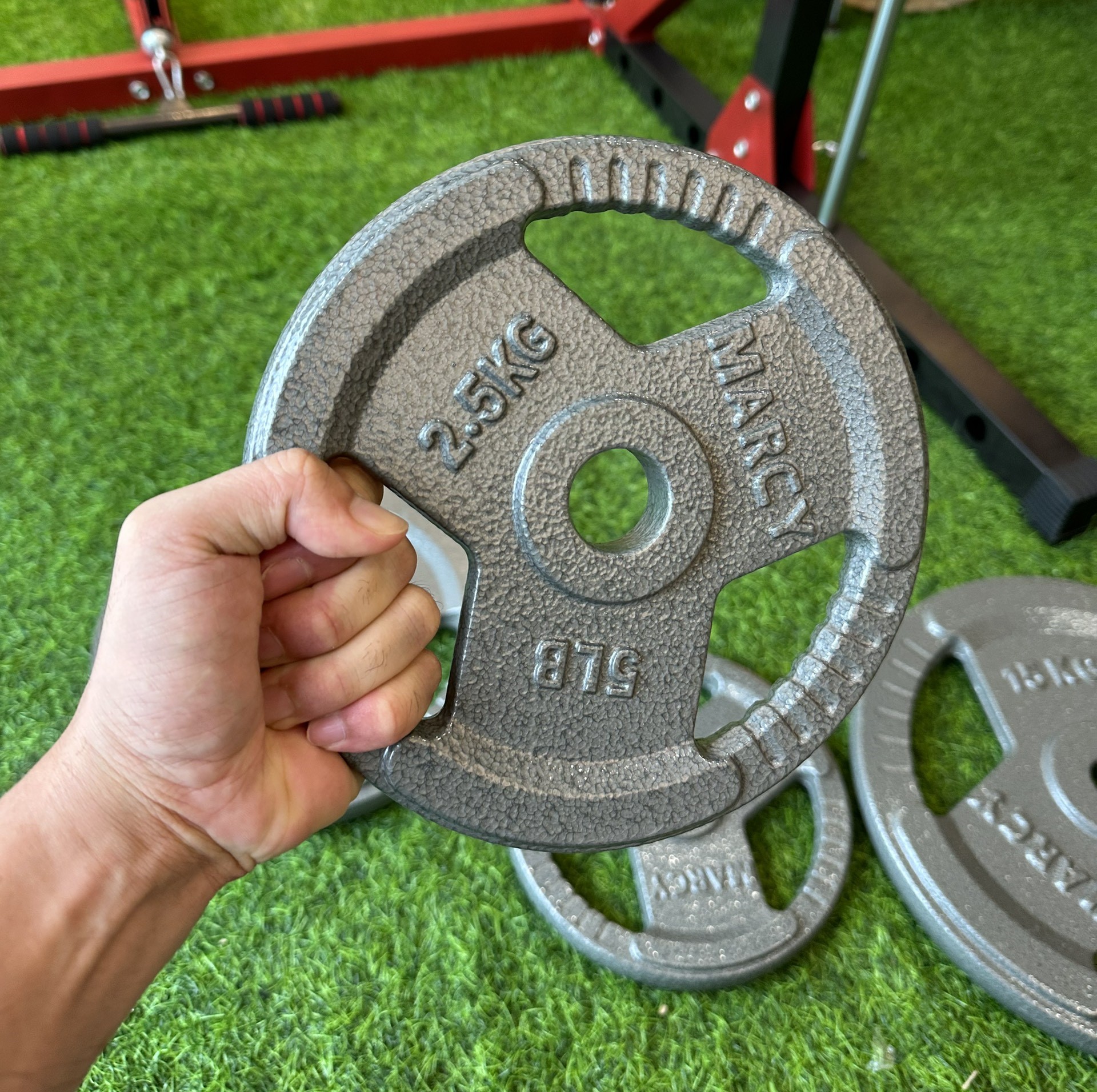 30mm painted cast iron dumbbells - 10KG/wheel - Kingbox (imported goods ...