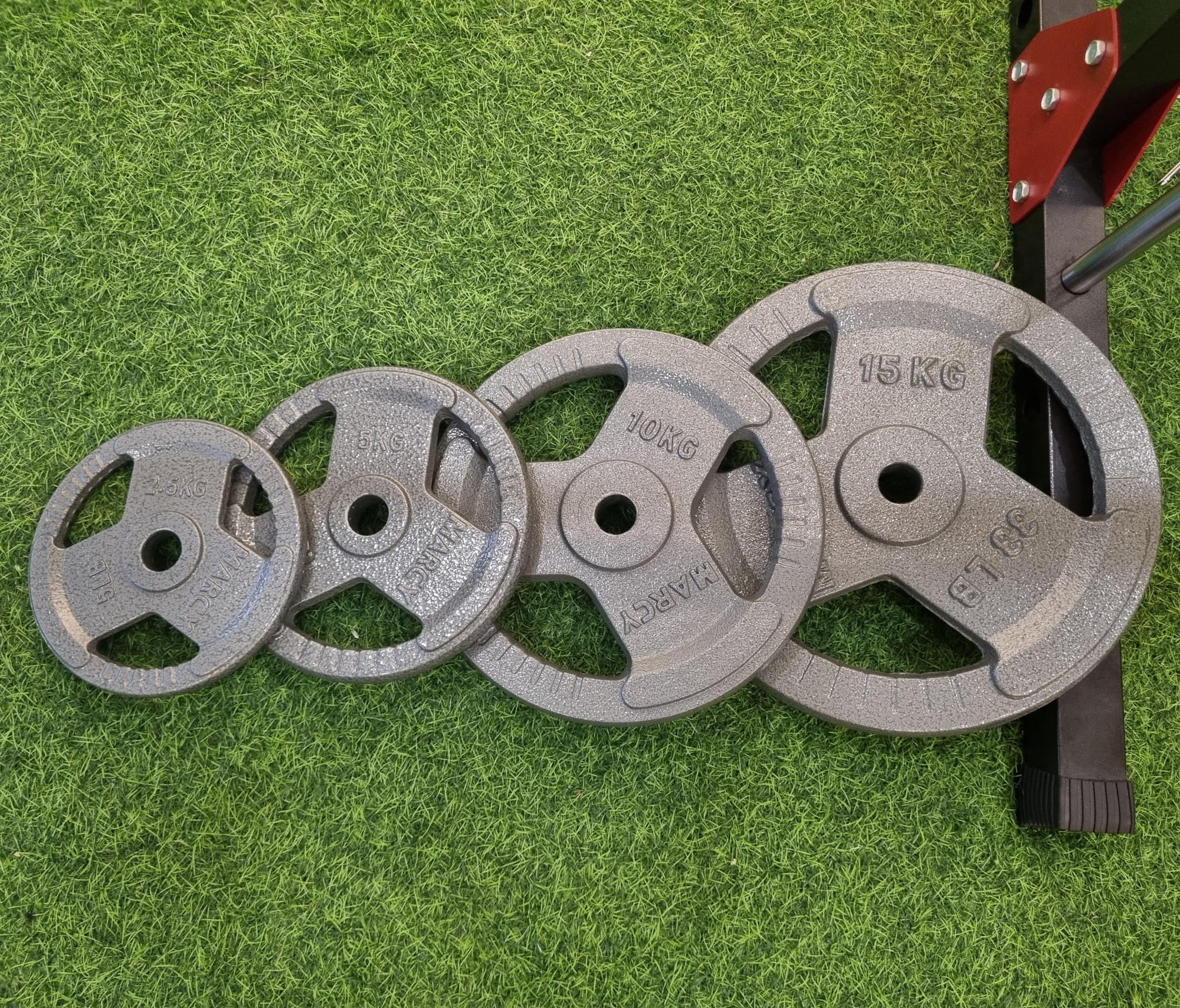 30mm painted cast iron dumbbells - 10KG/wheel - Kingbox (imported goods ...