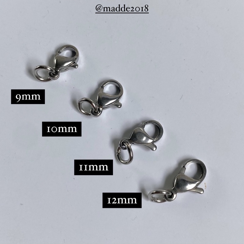 Stainless steel/titanium crab lock set | Shopee Malaysia