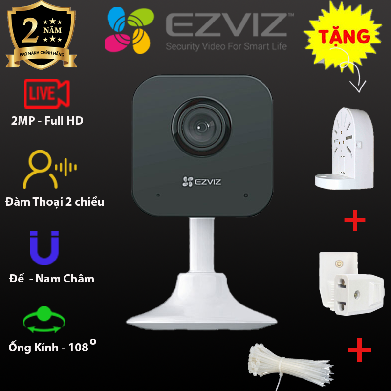 EZVIZ H1C 2MP Wifi IP Camera with magnetic base, wide-angle 2-way ...