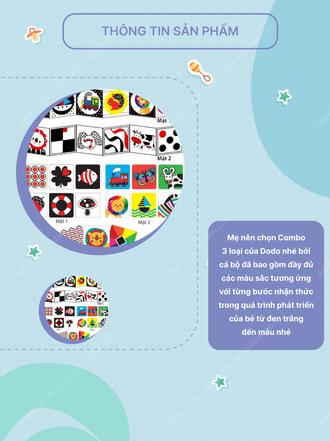 BabyBox visual stimulation card set helps your baby develop ...