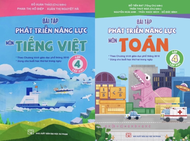 Book -(Combo)Exercises for Developing Math + Vietnamese Competency ...