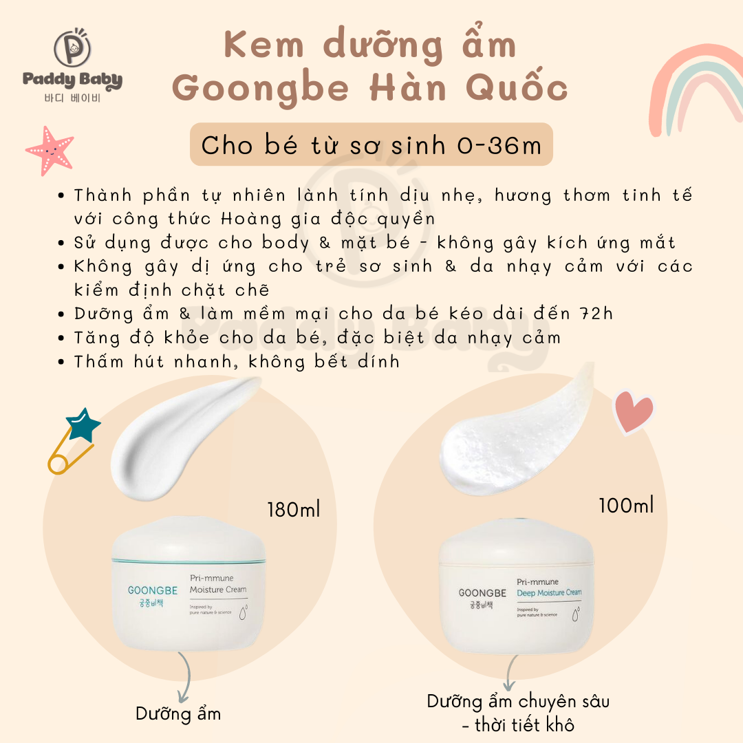 Goongbe Korean moisturizing and bathing cream is gentle and safe for ...